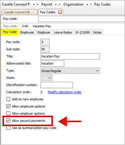 How do I allow payout payments? (Pay Codes)