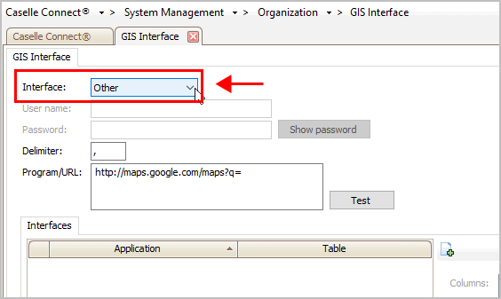How do I turn on the GIS Interface?