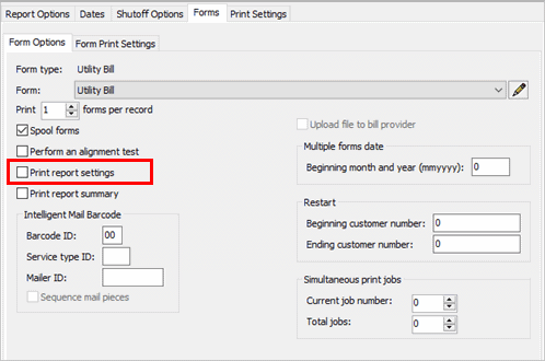 How do I update my form options? (Reports)