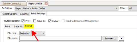 How do I format multiple lines of text in an export file?