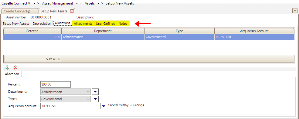 How do I add an asset?