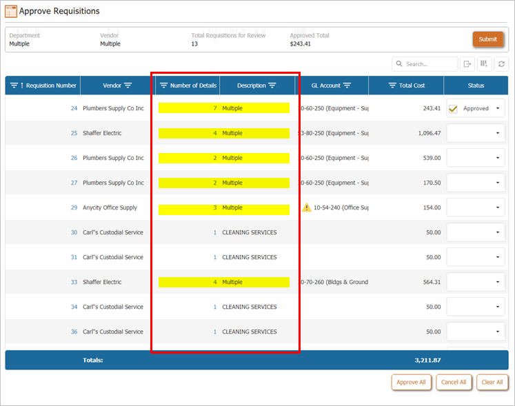 How do I approve requisitions? (Connect Online)