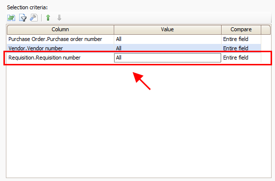 How do I filter a report by requisition number? (2025.02)