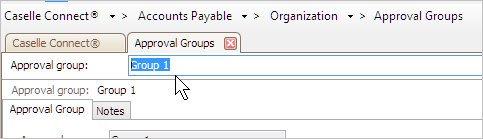 How do I remove an approval group?