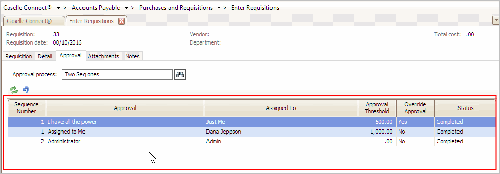 How do I assign a requisition to an approval process?