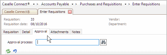 How do I assign a requisition to an approval process?