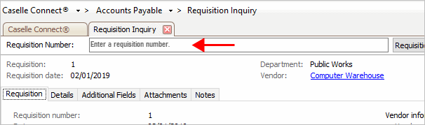 Who authorized a requisition? (Requisition Inquiry)