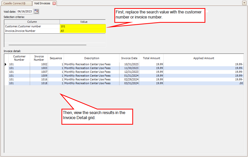 How do I void invoices? (2023.08)