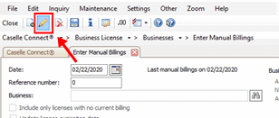 How do I enter manual billings?