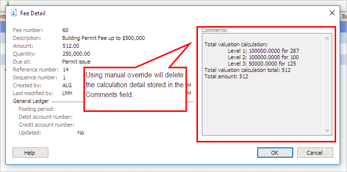 How do I adjust fee amounts on a permit?