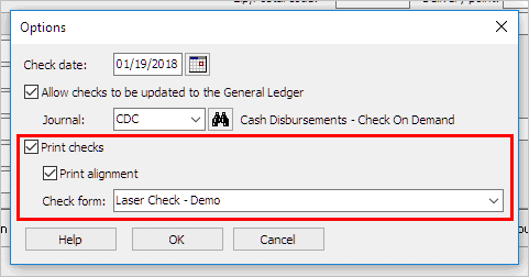 How do I enter checks?