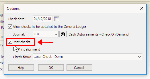 How do I enter checks?