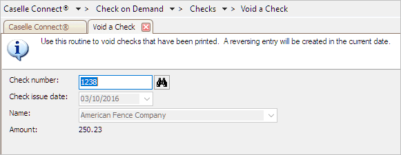 How do I void a check? (2021.11)