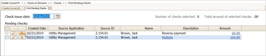 How do I print pending checks?