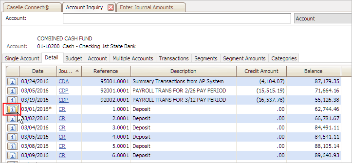 Which transactions have comments?