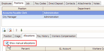Can I show manual allocations?