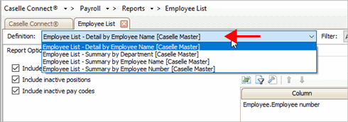 How do I print an employee list?
