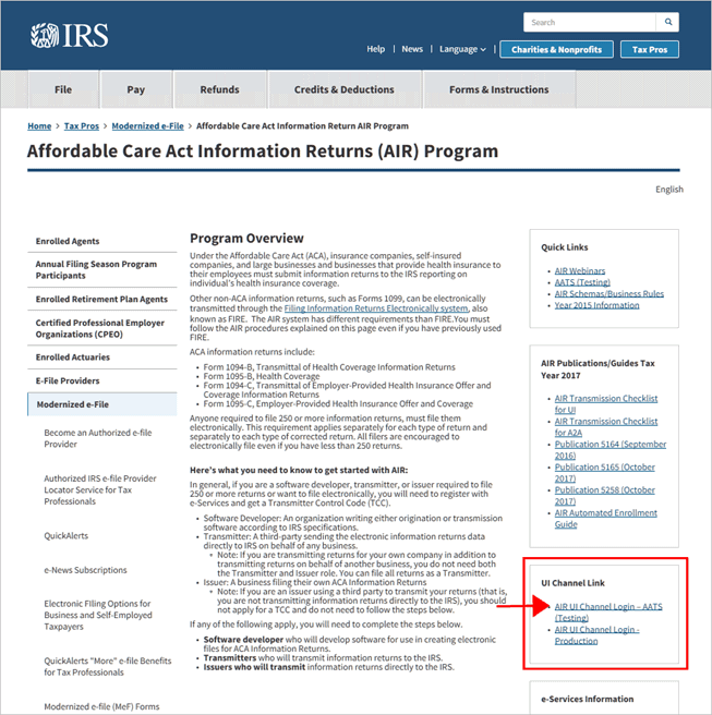 How do I submit electronic ACA files to the IRS? How do I submit electronic ACA files to the IRS?