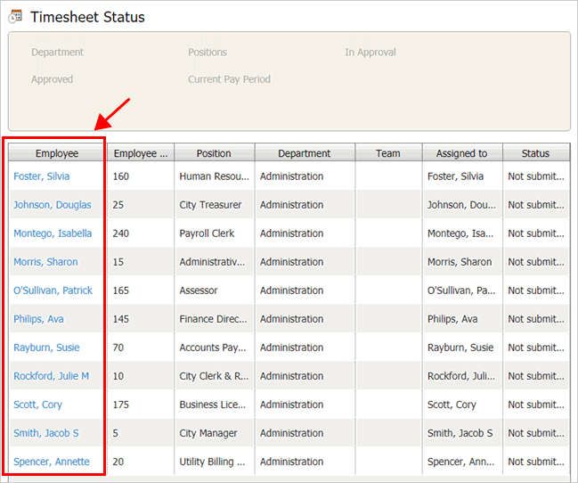 How do I view my employee's timesheet? (Connect Online) (Managers)
