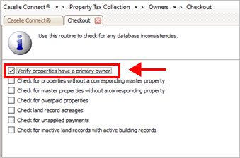 How do I verify properties have a primary owner?