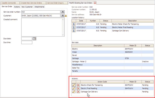 How do I modify a service order?