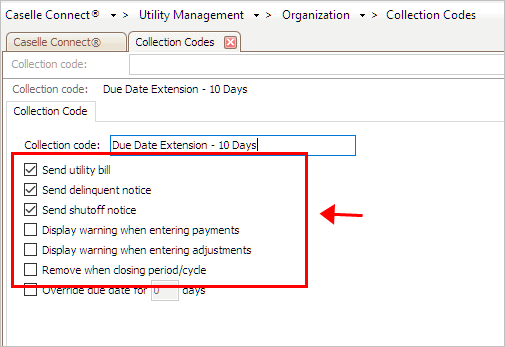 How do I set up a due date override?