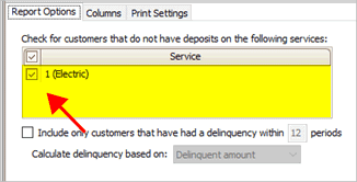 Deposit Exception Report