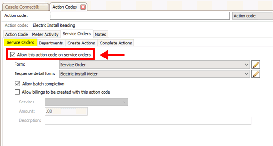 How do I allow users to batch complete service orders? (Actions)