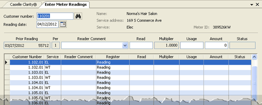 How do I enter meter readings?