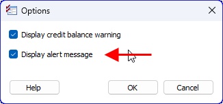 How do I display an alert message? (2023.11)